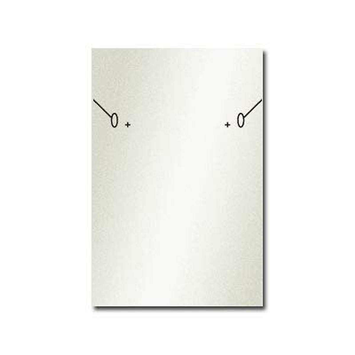 Shimmer White Gold Card-Stock Paper Jewelry Earring Display Cards ~ Pack of 100