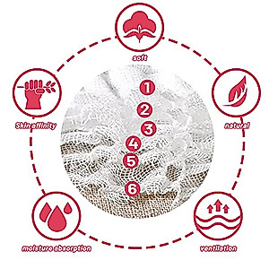 GROBRO7 5Pcs Burp Cloths Baby Bibs Muslin Burping Bid for Babies with Strawberry Flamingo Cotton Large Towels in 6 Layers Extra Absorbent Soft Machine Washable Nursery Newborn Gift 7x18.5inch