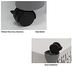 Obstnny 4 Pack Stacking Storage Bins, Multipurpose Large Plastic Baskets