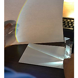 EISCO 6PK Equilateral Prisms 3pc Set - 1", 2", & 4" Lengths, 25mm Face Size - Acrylic - Classroom Pack (Six, 3pc Sets - 18 Pieces Total)