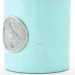 Old Dutch Smooth Finish Bird Canister Set, Blue