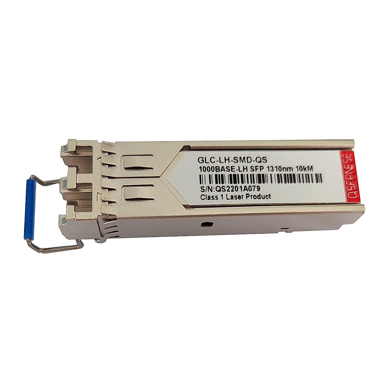 QSFPNESE 1.25G SFP 1000BASE-LX Transceiver, 1310nm SMF Module, up to 10KM/20KM, Compatible with Cisco GLC-LH-SMD, Meraki, D-Link, Supermicro, Fortinet, Ubiquiti, Netgear, Mikrotik