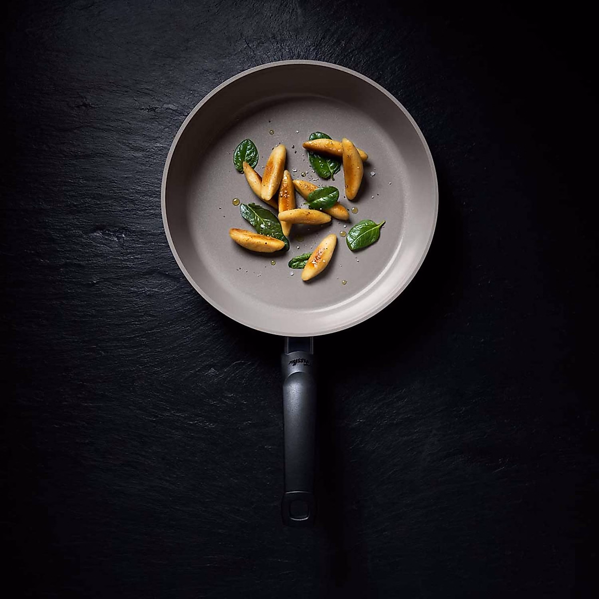 Fissler Ceratal Comfort Ceramic 10.2 Inch Non-Stick Frying Pan, Warm Grey, Made without PFAS