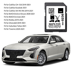 Latest 86810236 SD Card Map Compatible with Cadillac Ct5 Ct6 Buick Enclave Encore 2019-2021 USA map