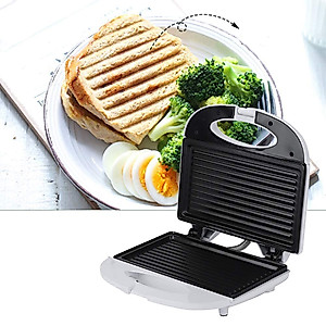 Yosoo Sandwich Maker, Multifunctional Electric Mini Sandwich Bread Maker Non?stick Toaster and Electric Panini Press Baking Pan with US Plug 110V 8.9x8.1x3in