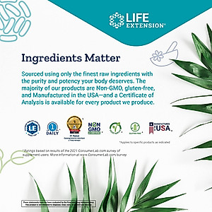 Life Extension TMG 500mg, 100 Liquid Veg Caps - Trimethylglycine (Glycine Betaine) Supplement - Gluten Free, Non-GMO, Vegetarian