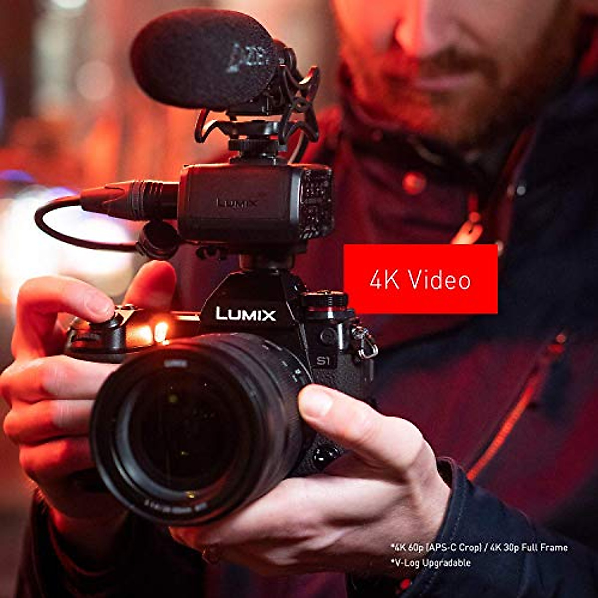 Panasonic LUMIX S1 Full Frame Mirrorless Camera with 24.2MP MOS High Resolution Sensor, L-Mount Lens Compatible, 4K HDR Video and 3.2? LCD - DC-S1BODY (Renewed)