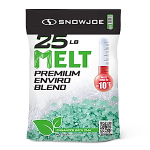 Snow Joe MELT25EB Premium Enviro Blend Ice Melter w/CMA, 25-Pound Bag, Packaging May Vary