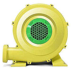 HONEY JOY Air Blower, 1100 Watts 1.5HP Bounce House Blower for Inflatables, Bouncy Castle and Jump Slides, 13FT Wire & Stakes, UL Certificate, Portable and Powerful Commercial Air Blower(1100w, 1.5HP)