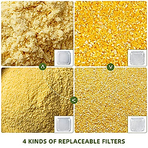 EVERYGROW Grain Mill Grinder Electric, Grain Grinder Mill, Corn Grinder Electric, Wheat Grinder, Brew Mill, 13.2 Gallons (50L)