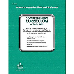 Carson Dellosa Comprehensive Curriculum of Basic Skills 5th Grade Workbooks All Subjects for Ages 10-11, Math, Reading Comprehension, Writing, Grammar, Geometry and More, Grade 5 Workbooks (544 pgs)