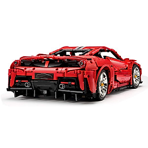 dOMOb Italian Super Car Building Kit – Innovative Stem Toys for 14+ Age Teens & Adults – Realistic Model 1:8 Simulated Build – Original MOC Design – 3236 Pieces or Blocks – for Hobbyist, Collector