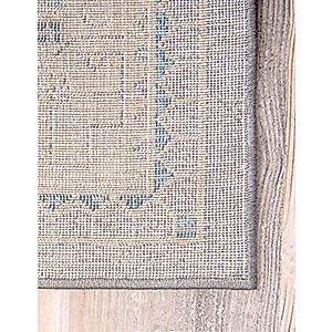 Unique Loom Salzburg Collection Classic Traditional Design Oriental Inspired Area Rug, 10 ft x 13 ft, Gray/Beige