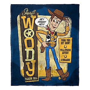 Northwest Toy Story Silk Touch Throw Blanket, 50" x 60", Western Woody