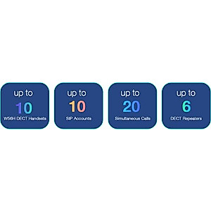 Yealink W76P - IP DECT Phone Bundle W56H with W70 Base