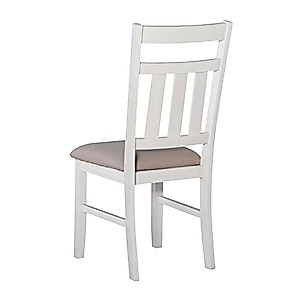 Powell Company Powell Turino Distressed White Side Dining Chair
