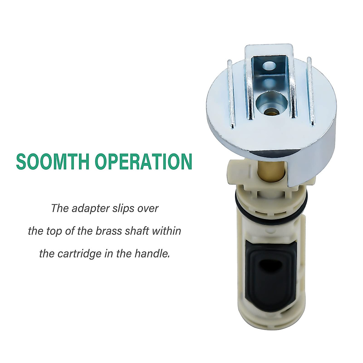 1222 Replacement Cartridge with 116653 Handle Adapter Kit for Moen, Compatible with One Hanlde Posi Temp Faucet