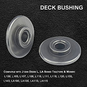 2-Pcs GY21943B GY21943A Brake Pad Kit for John Deere 42" L, D, X Series 100 105 115 100 110 120 125 130 Mower, Replaces GY21943, Included GX20515 Retainer, GX20494 Spring and GX23240 Deck Bushing