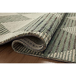 Chris Loves Julia x Loloi Francis Collection FRA-01 Spa / Granite 5'-0" x 7'-6" Area Rug