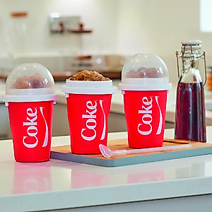 ChillFactor Coca Cola slushy Maker - Reusable slushy Maker Cup, Homemade slushies. Squeeze Cup slushy Maker Kitchen Toys