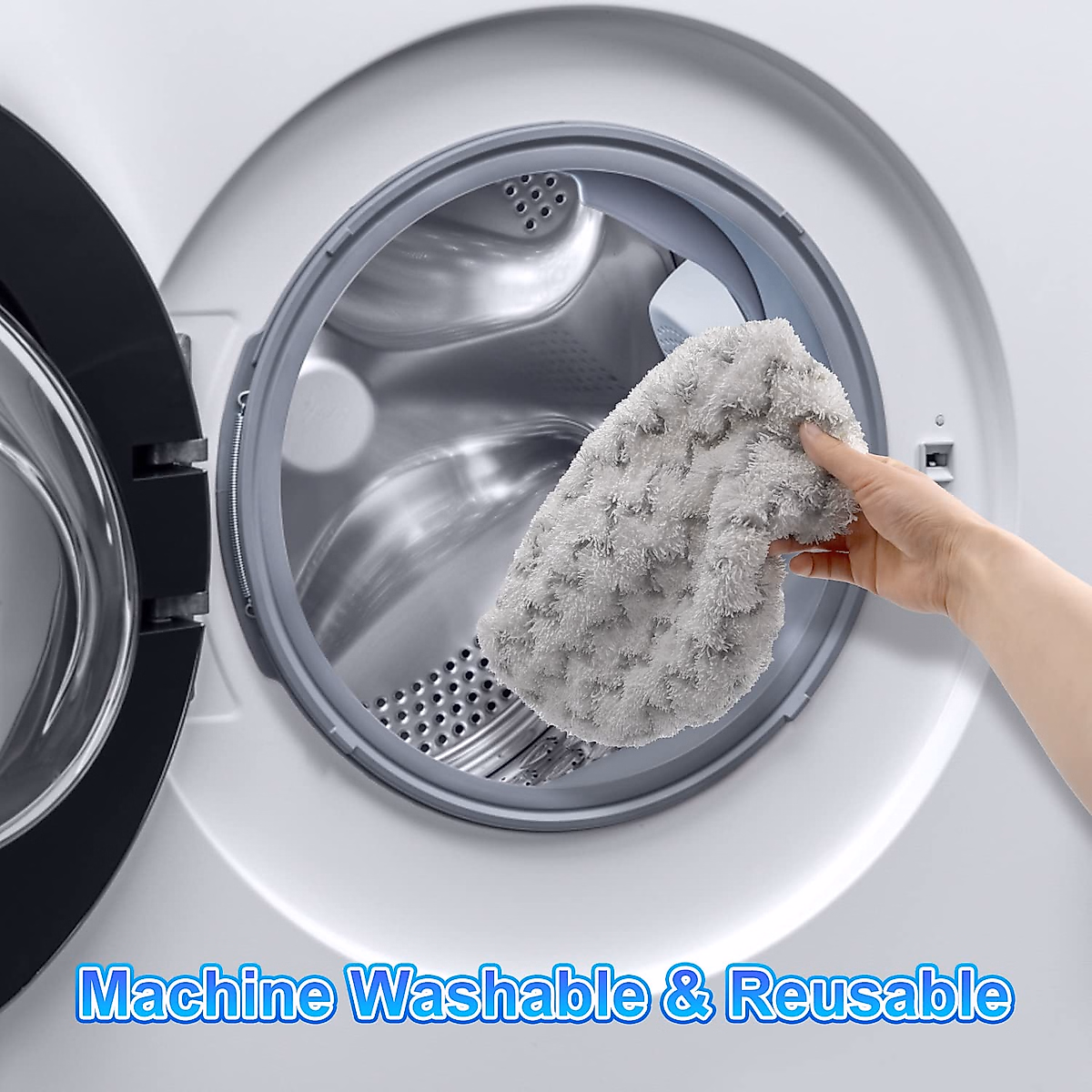 Steam Mop Replacement Pads Compatible with Bissell Powerfresh Steam Mop Pads for Bissell 1940 1806 1544 1440 2075 2685 Series Mops Resuable Floor Steamer Mop Pad Refills for Dry & Wet Cleaning, 8 Pack