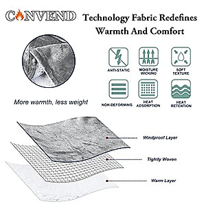 Oversized Wearable Blanket Hoodie for Women Men, Warm and Comfortable Sweatshirt Blanket, Super Cozy Flannel Blanket with Sleeves and Giant Pockets, One Size Fits All(Black)