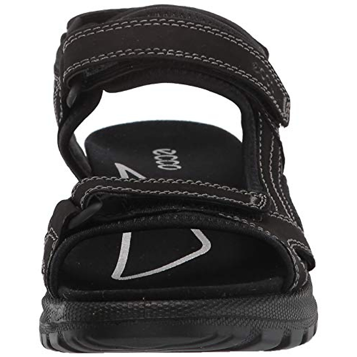 ECCO Women's Onroads 3-Strap Sport Sandal, Black, 7-7. 5