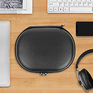 Geekria PRO Rugged Headphones Case Compatible with Sennheiser PXC 550-II, Momentum 3, HD 450BT, HD 400S, Hard Shell, Durable, Multi-Layer Protection Travel Carrying Bag (Black)