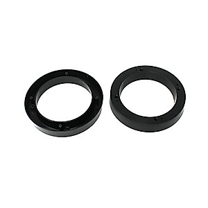 2 Pack Black Plastic 1" Depth Ring Adapter Spacer for 5.25"- 6" Car Speaker USA