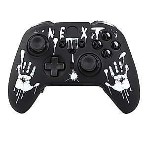 RALAN Glitter Controller Skin for Switch Pro Controller, Anti-Slip Silicone Controller Cover Protector Case