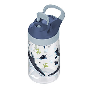 Contigo Gizmo Sip kids’ drinking bottle; BPA-free, robust water bottle; 100% leak-proof; intuitive drinking at the press of a button; easy-clean; ideal for preschool, daycare, school, sports; 14 oz