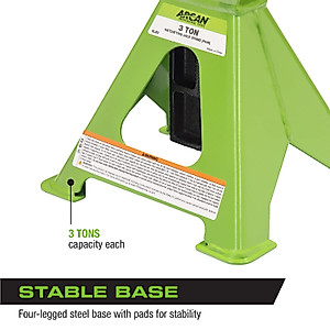 Arcan 3-Ton Steel Jack Stands (ALJS3)