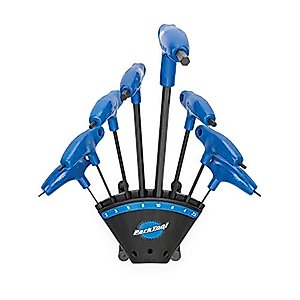 Park Tool PH-1.2 P-Handled Hex Wrench Set with Holder Tool, Blue