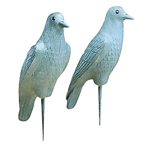 Flambeau Outdoors Hard Body Crow Specialty Decoy 12-Pack Hunting Decoys, Black