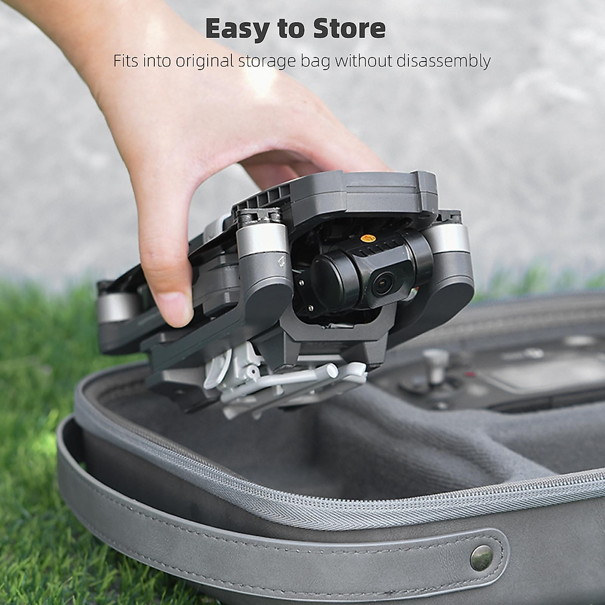 HeiyRC Landing Gear for Holy Stone HS720G, Folding Extensions Leg Stand Protector Drone Accessories - Easy to store, no need to disassemble