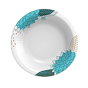 Dixie Paper Bowls, 10oz, Dessert or Light Lunch Size Printed Disposable Bowl, 36 Count (Pack of 8)