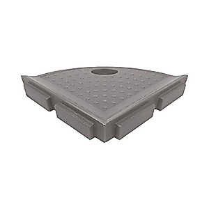 Questech Décor 8 Inch Corner Shower Shelf and 5 Inch Shower Caddy Foot Rest, Metro Lugged Back for New Construction, Mounted Bathroom Shower Organizer, Brushed Nickel