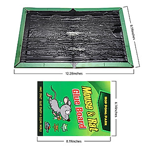 Glue Traps for Mice and Rats 12 Pack - LCUXOWX Sticky Traps, Mouse Glue Traps Indoor for Home,Super Sticky Adhesive Glue Board,Sticky Mouse Traps Extra Strength for Indoor Outdoor(Large 12"x 8.3")