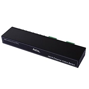 BeElion 16 Channel Video Balun BNC to RJ45 Passive Transceiver Converter for CCTV DVR Camera System, BNC| RJ45| CAT5 Connector