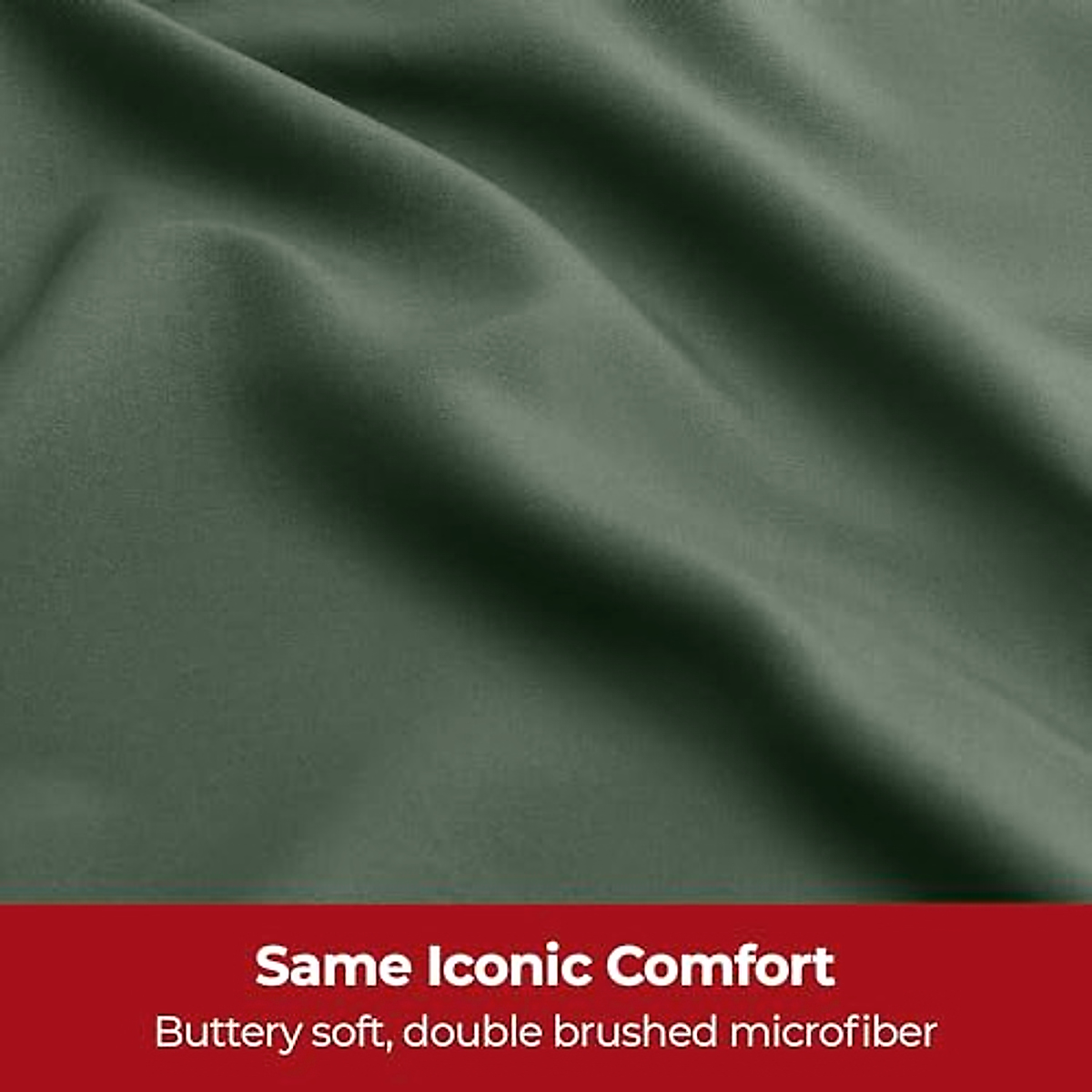 Mellanni Throw Pillow Covers - Set of 2 Decorative Pillow Covers - for Home Decor & Living Room Decor Throw Pillows - Double Brushed Microfiber - Easy Care and Quick Drying (18x18, Sage)