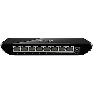 TP-Link Deco Whole Home Mesh WiFi System (M5) & 8 Port Gigabit Ethernet Network Switch | Ethernet Splitter | Plug-and-Play | Traffic Optimization | Unmanaged (TL-SG1008D)