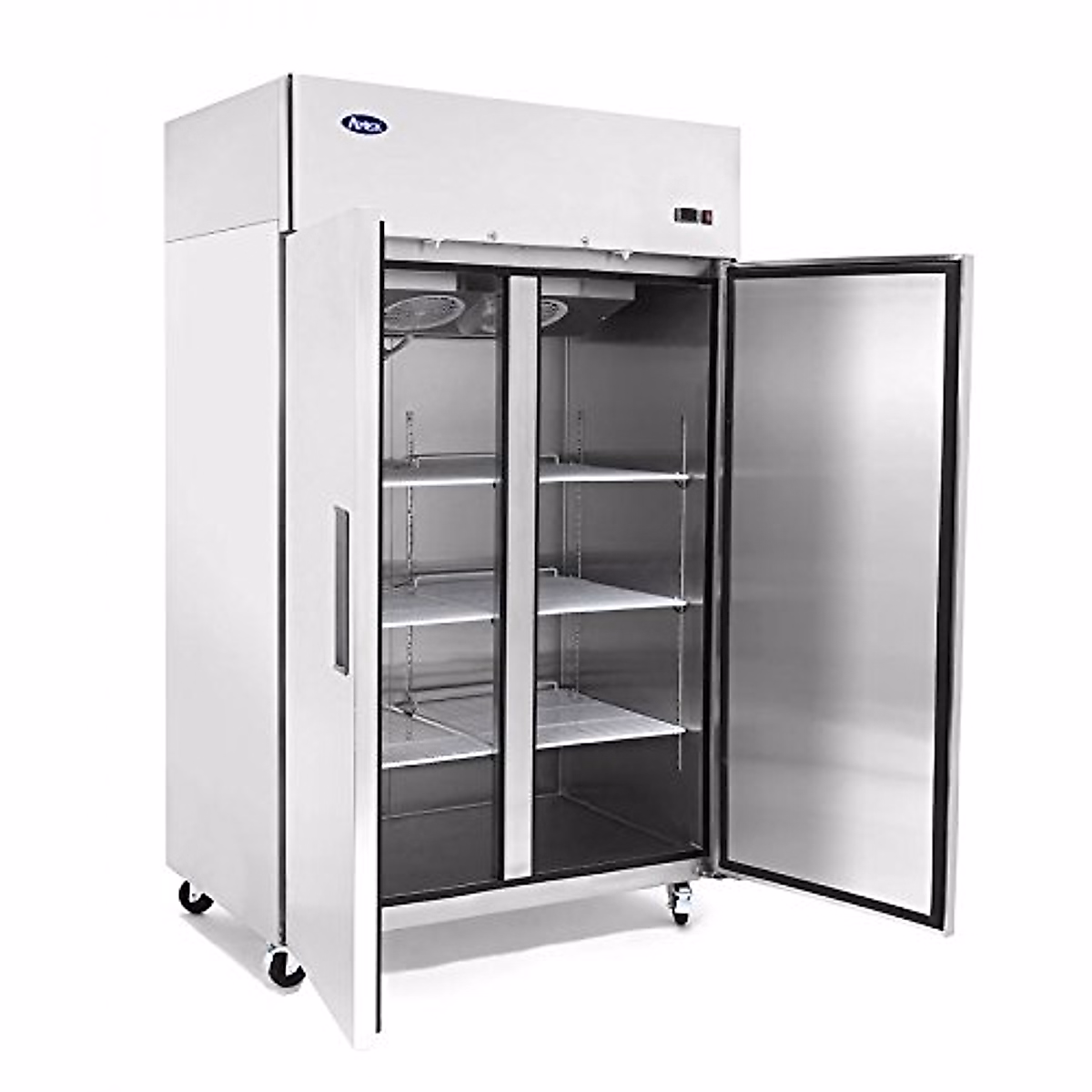 ATOSA MBF8002 Commercial Freezer, Double 2 Door Side By Side, Energy Star