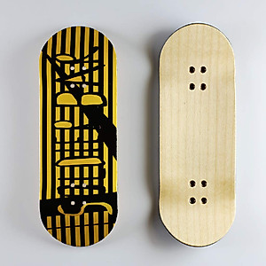 SOLDIER BAR Fingerboards complete (5 Layer Canadian Maple 34mmx 98mm DECK) Finger Skateboards (+34mm Truck+Globular Wheels) (Cactus)