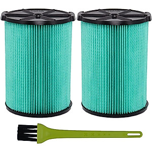 VF6000 Replacement 5-Layer Filter Compatible for Ridgid Shop Vac 5-20 Gallon,Sturdy and Durable 5-20 Gallon Filter