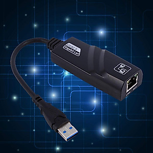 USB 3.0 to RJ45 Universal Network Adapter, High Speed Portable Gigabit Ethernet Network Card, SuperSpeed Internet Adapter with LAN Cable for Windows/VISTA/WIN7/win8/win8.1/OS10.12/