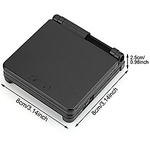 Yosoo for Game Boy Advance GBA SP Protective ABS Case Cover Repair Parts Kit (Black)