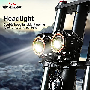 Electric Kick Scooter High Power Dual Drive 5600W Motor,Up to 50 MPH & 60 Miles Range, 11" Vacuum Off-Road Tire, Adult Electric Scooter with Foldable Seat Removable