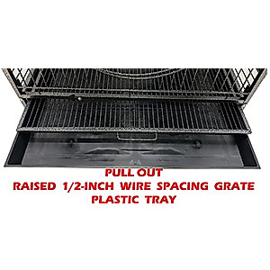 Large 37-inch 4-Levels Metal Ferret Guinea Pig Cage 2 Large Front Doors Small Animal Hutch for Squirrel Rabbit Chinchilla Large Size Rat Hedgehog Cat Indoor Outdoor Use