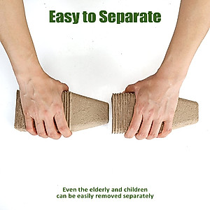 YESIACE 126 Packs Square Peat Pots, 3.15 Inch Seed Starting Pots with Drainage Holes Square Nursery Pot,Biodegradable Eco-Friendly Round Plant Seed Starter Peat Pots Germination Seedling Trays