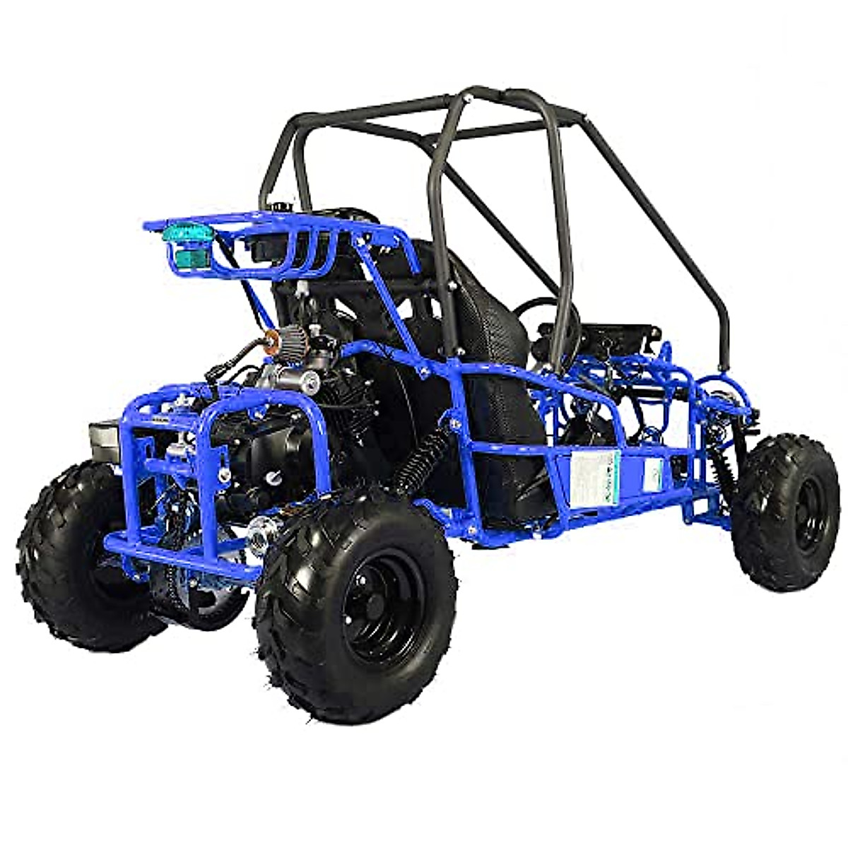HHH Gokart GK125 is a125CC Gokart Fully Automatic Gas 2 Seater Kandi Mini Raptor gokart with Reverse for Youth (Blue)